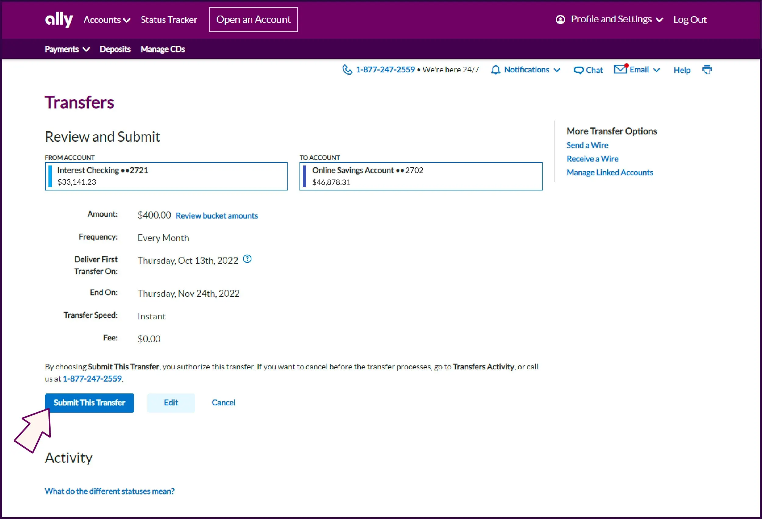 How to Set Up Recurring Transfers | Ally How to Set Up Recurring Transfers | Ally
